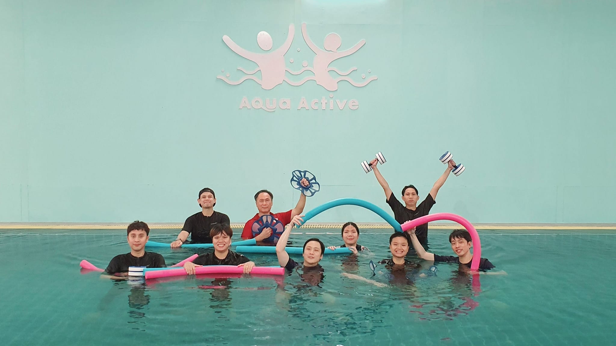 ภาพบรรยากาศการอบรม “Aquafit trainer” โค้ชธาราพลานามัย – Aqua Active สอน ...